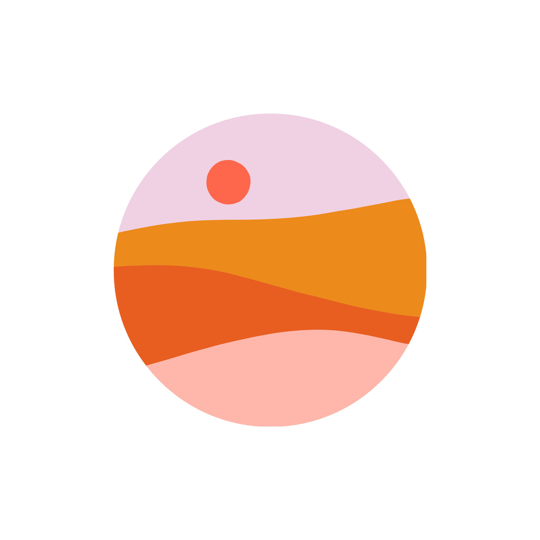 Sunset Sticker – Odd Daughter Paper Co